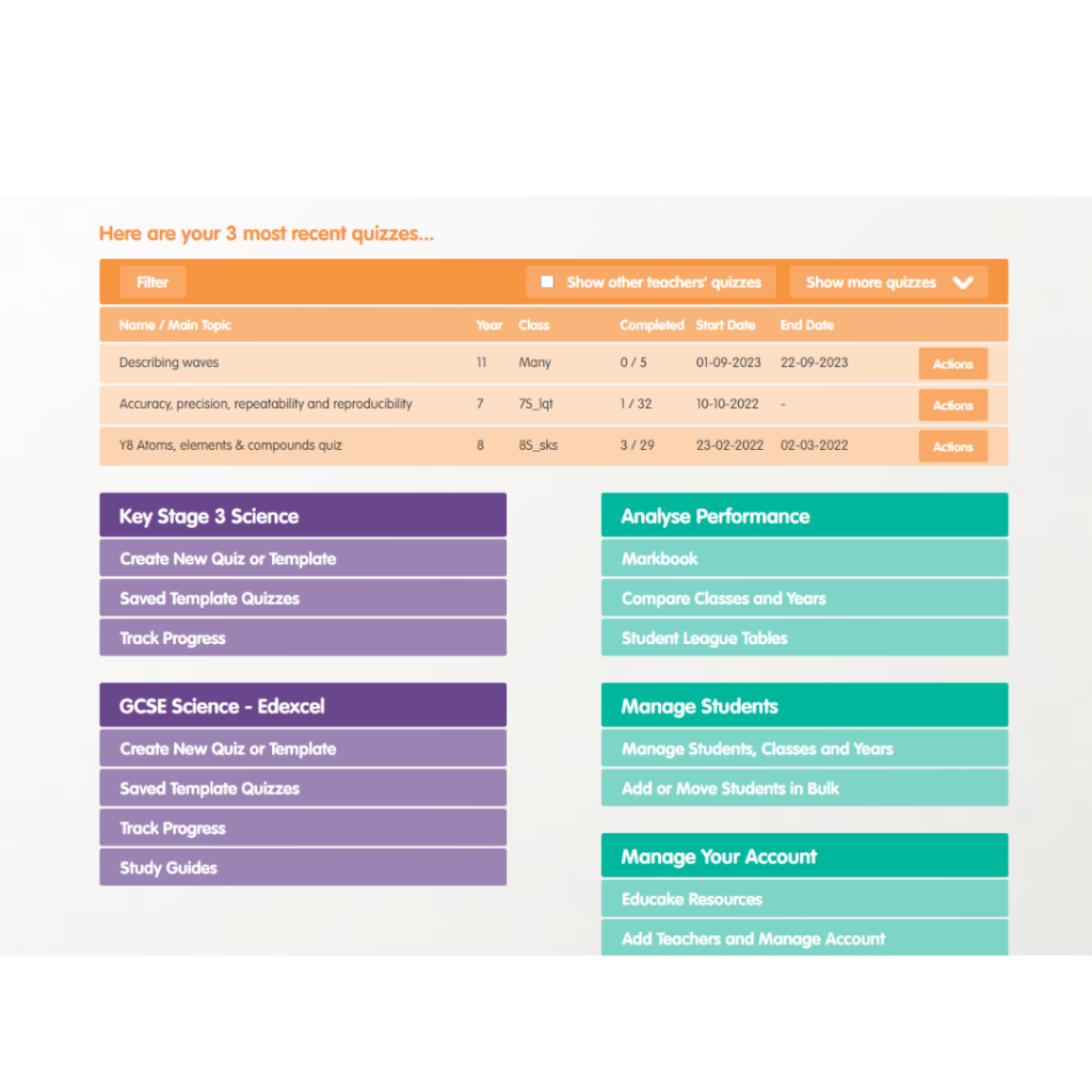 The benefits of being an Educake school | Educake